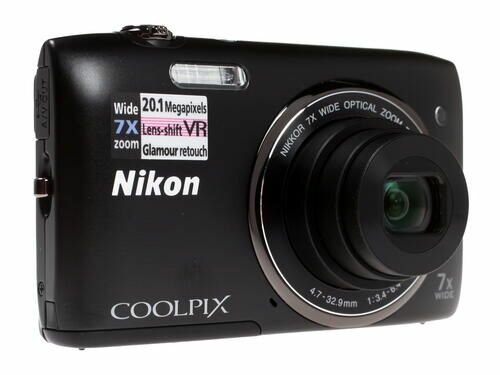 Nikon Coolpix S3500, Black Цифровой компактный фотоаппарат