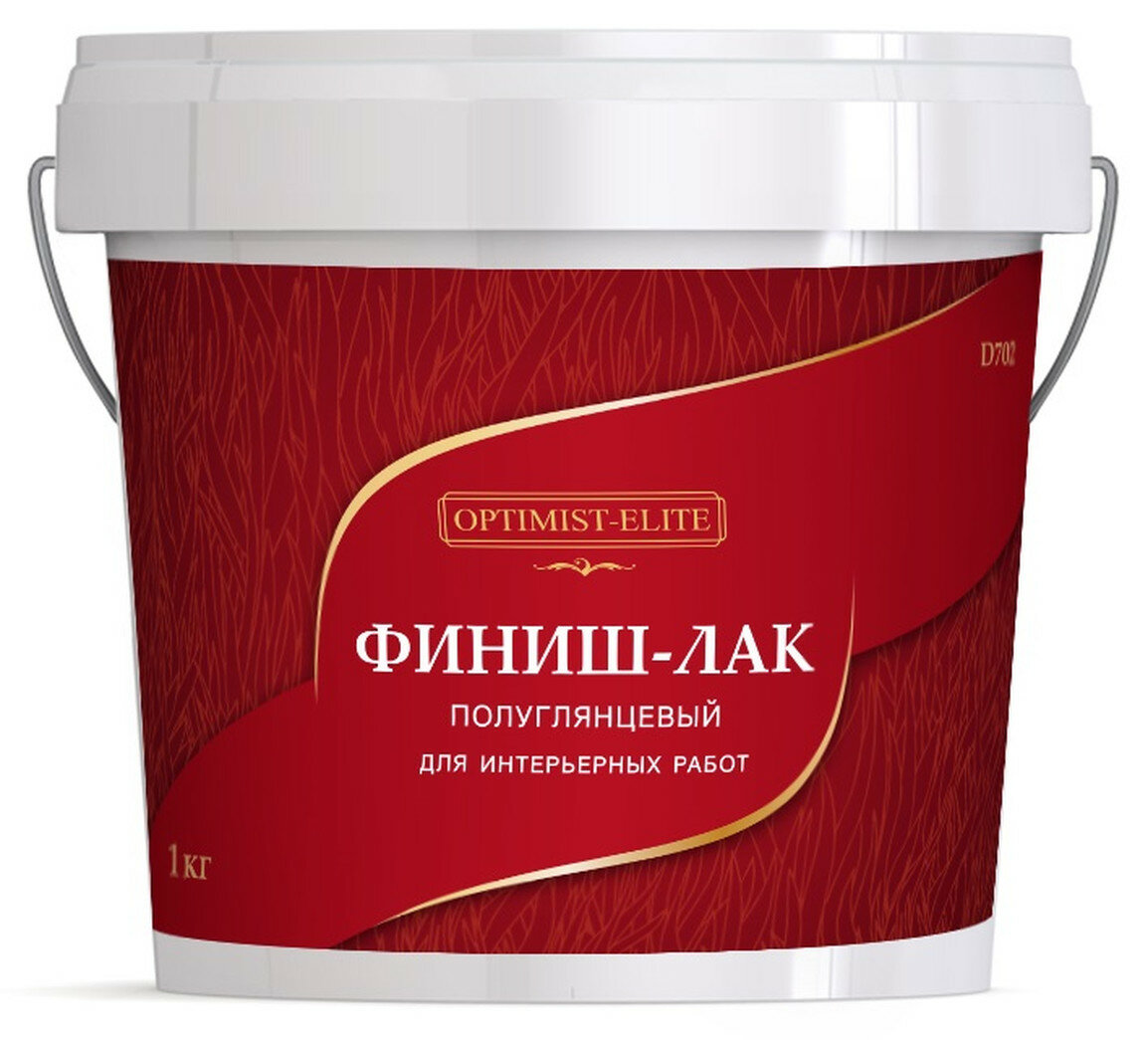 Лак Оптимист Элит D702, финишный, акриловый, бесцветный, 1кг