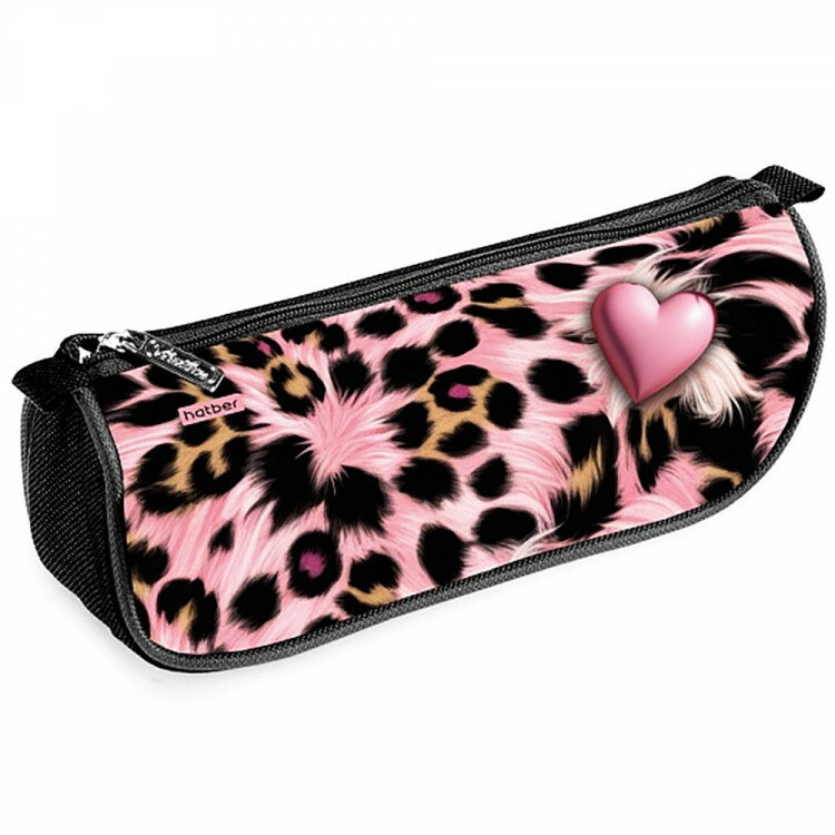 Пенал-косметичка 1 отделение (Hatber) Модный принт мягкий 200х95х50мм арт. NPk_76316