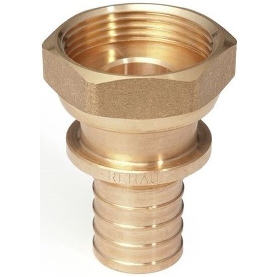 Переходник Rehau RAUTITAN НГ d16х1/2" (RX+) бронза с накидной гайкой