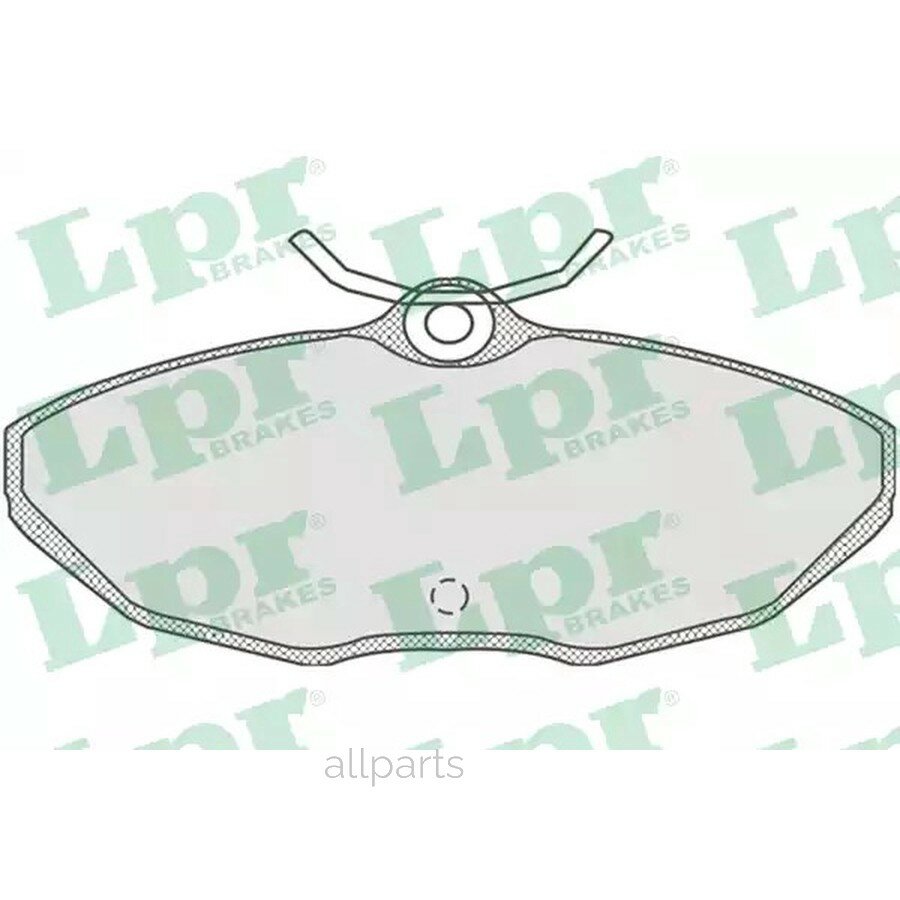 LPR 05P854 Колодки тормозные JAGUAR S-TYPE 99-/XJ 05-/LINCOLN LS 98- задние