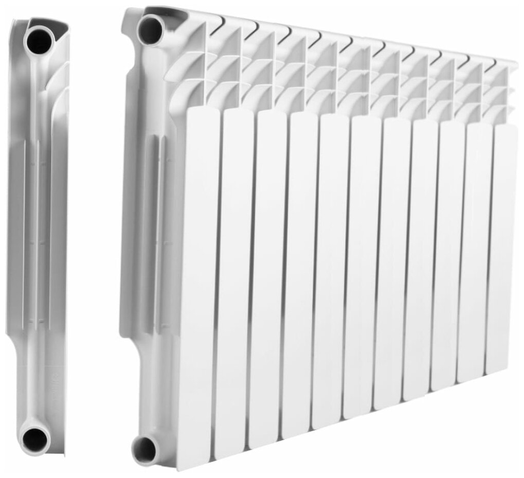 Радиатор биметаллический THERMA Q2 500/80 11 секций 1463 Вт. Товар уцененный