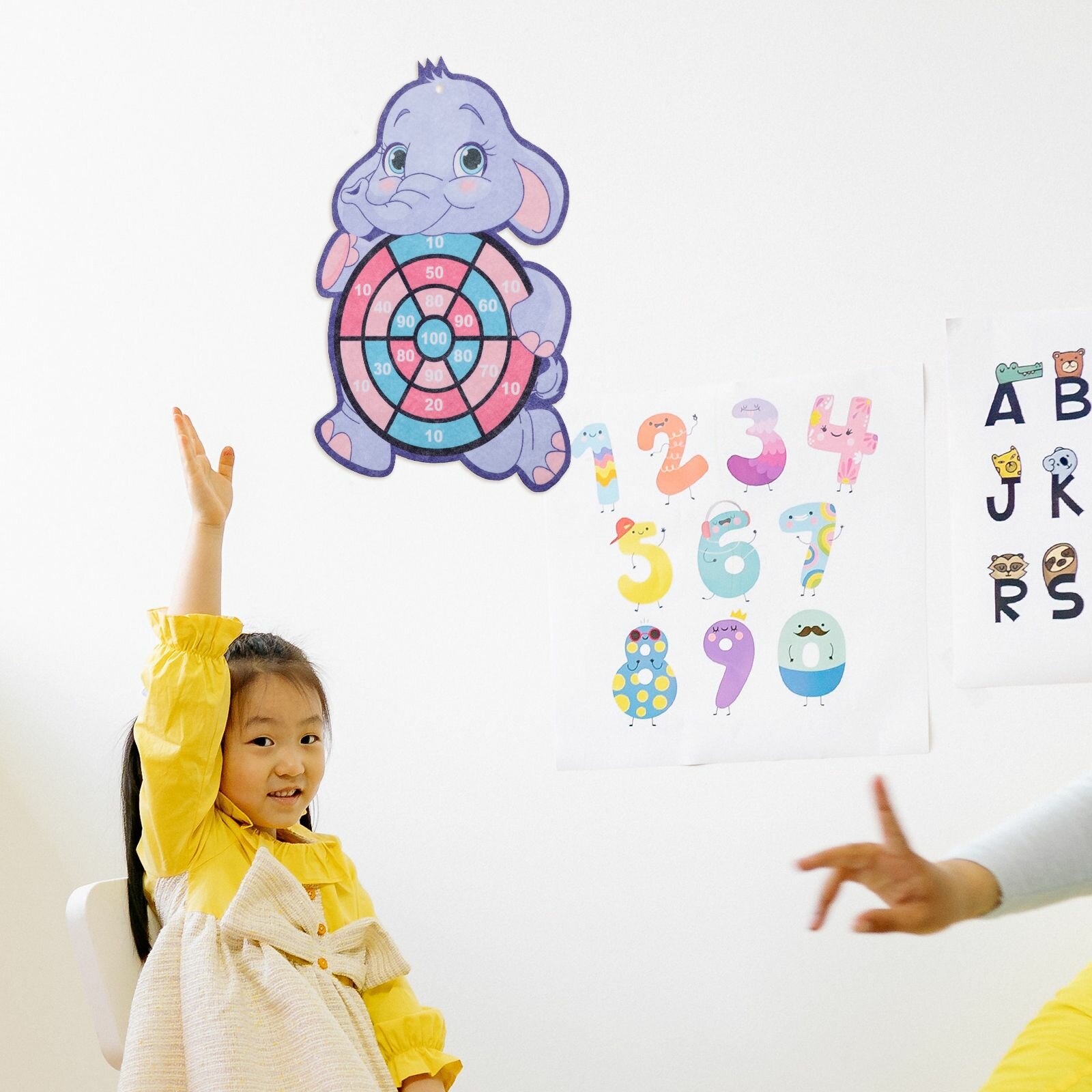 Картинный Дартс С Безопасными Шарами Для Развлечения На Пасху 43x30Cm