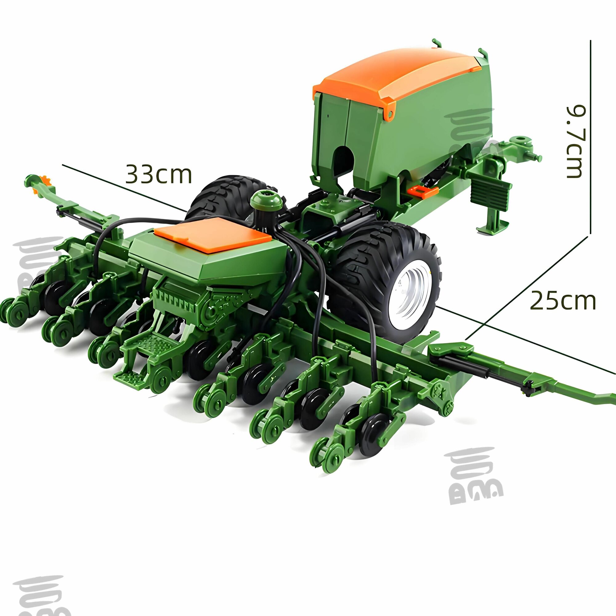 Сеялка - 25 см (оранжевая), с ней можно играть, используя головку трактора.