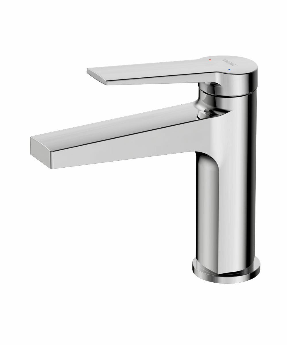 Смеситель для раковины от бренда Vieir однорычажный из латуни V493011 хром