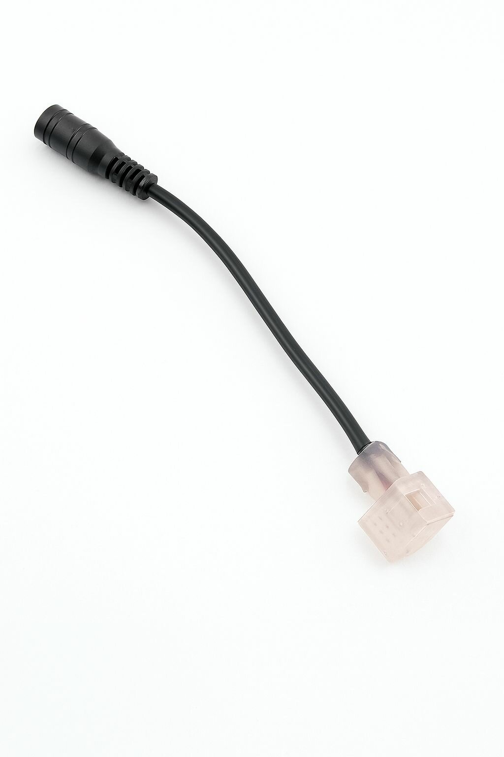 Коннектор питания для гибкого неона 6х12 мм, штекер 5.5х2.1 мм, запитывающий коннектор, бренд DLED (1 шт.)