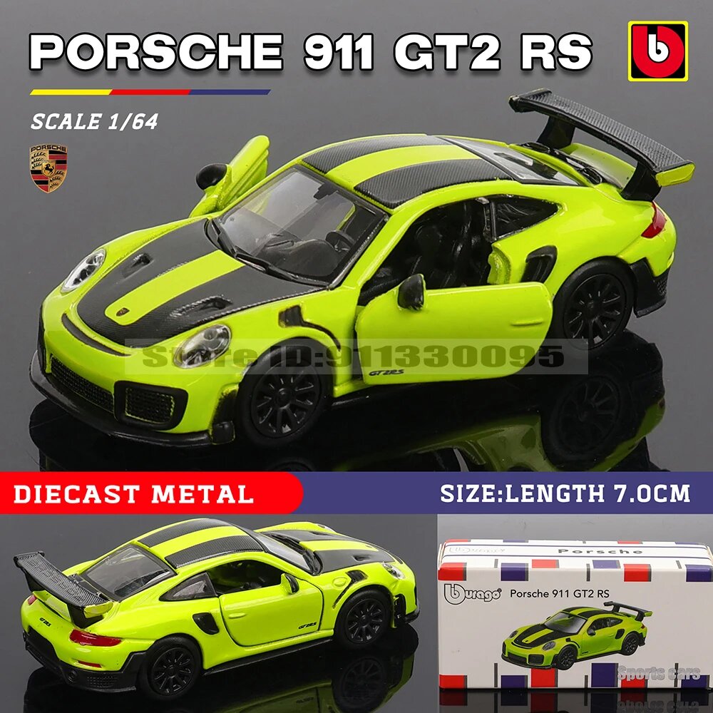 Модель Porsche 911 GT2 RS 1:64, цвет Porsche 911 gt23