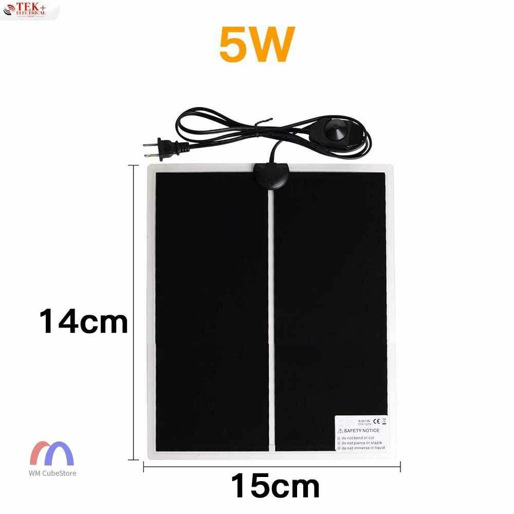 Термоковрик для террариума, коврик с подогревом для животных, коврик с подогревом для рассады, цветов, 5Вт