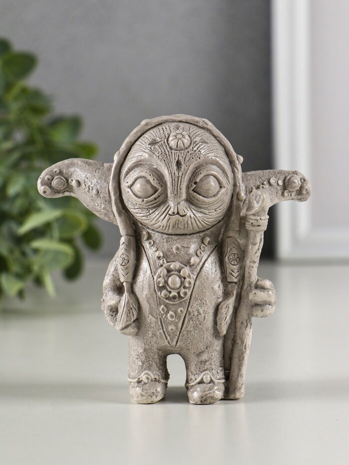 Фигурка гипс «Шаман», 10 см, под камень