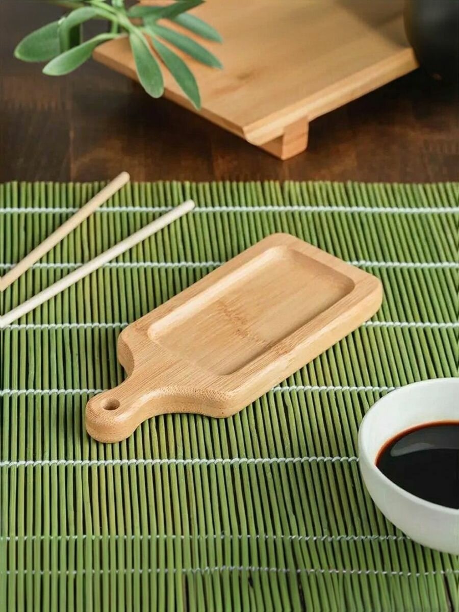 Блюдо прямоугольное 16*6*1,5см бамбук