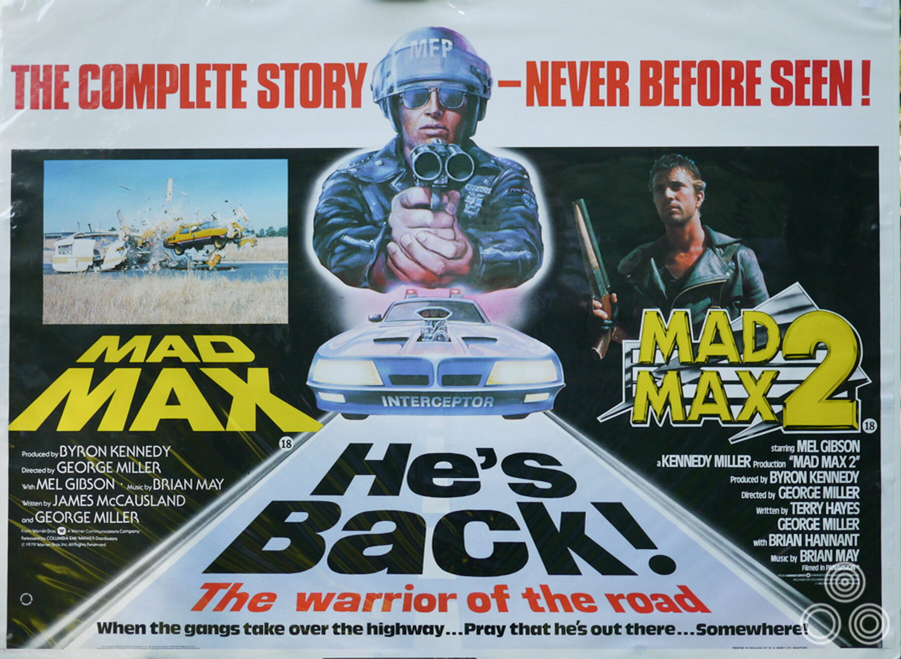 Плакат, постер Безумный Макс (Mad Max 1979) на бумаге, размер 60х84см