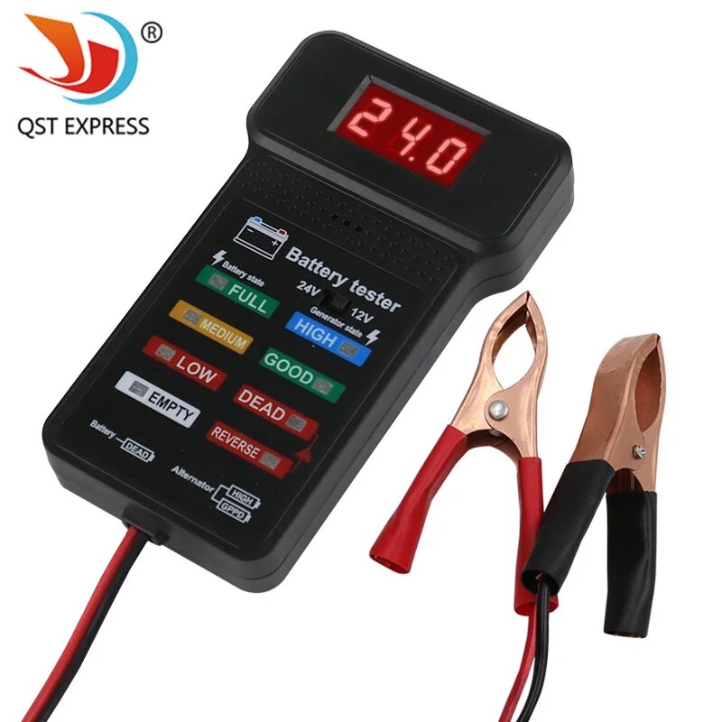Тестер аккумулятора QSTEXPRESS 12/24 В