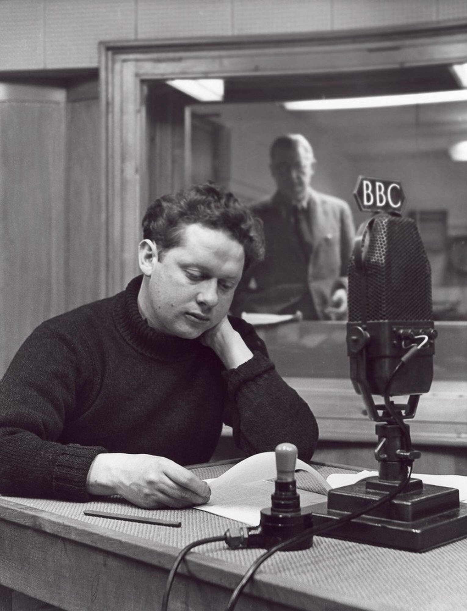 Плакат, постер Дилан Томас, фотография на бумаге, размер 21х30см