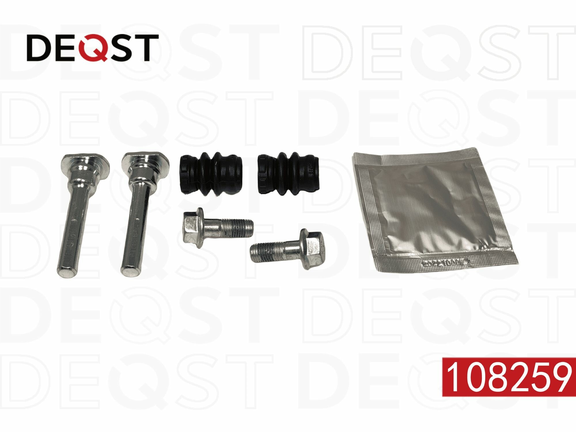 Ремкомплект суппорта Deqst 108259 направляющие суппорим Hyundai Santa Fe (01-06), Sonata (98-), Tucson (04-), XG (98-05), Kia Sportage (04-), Opirus (06-)