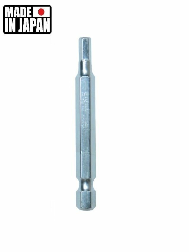 4 мм Сделано в Японии. Бита шестигранная с головкой HEX EA-63 4x50