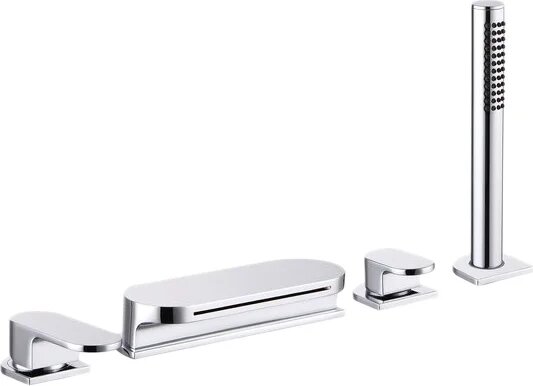 Смеситель на борт ванны Ravak Chrome CR 025.00 латунный, хром, каскадный