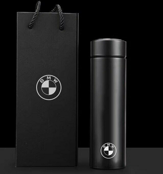 Термокружка БМВ в подарочной коробке, с датчиком темературы