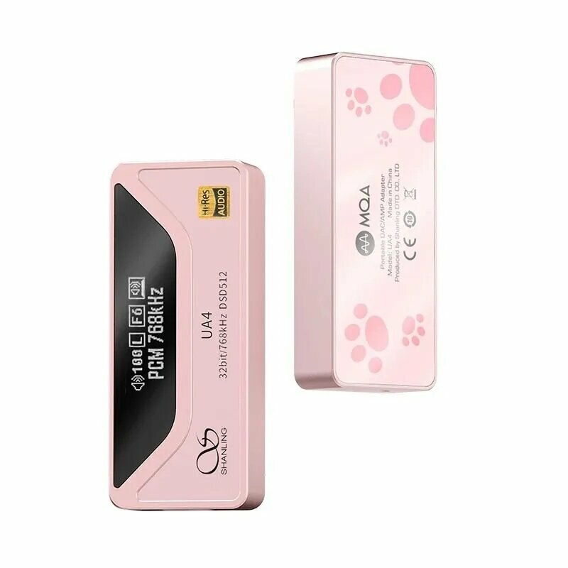 SHANLING UA4 Портативный USB-ЦАП-усилитель для наушников Hi-Res Audio ES9069Q с двойным выходом RT6863 PCM768 DSD512 3,5/4,4 мм