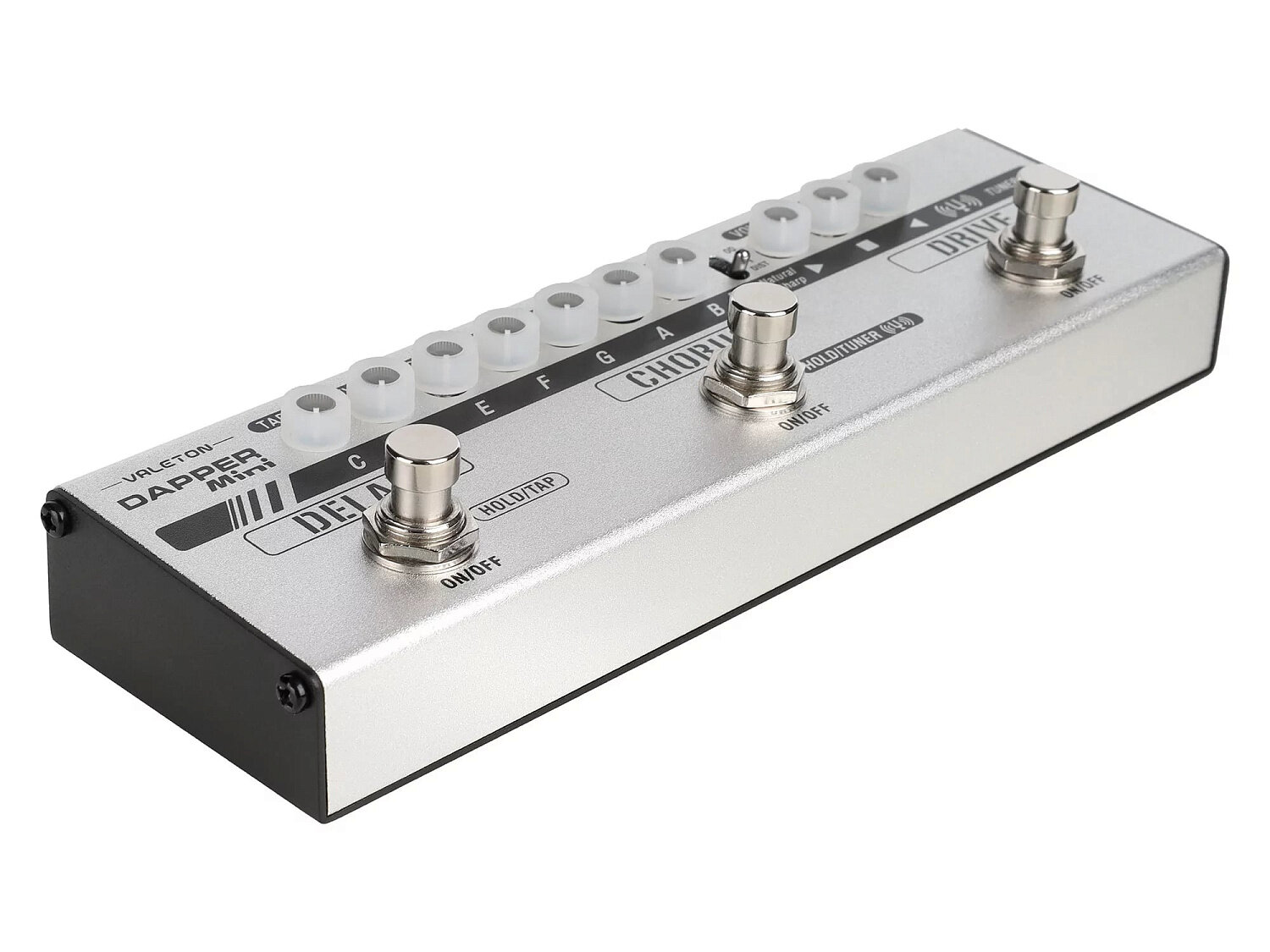 Напольная компактная гитарная педаль Dapper Mini Valeton [MES-1] мульти-эффектов, тюнер, симуляция кабинетов, эффекты, drive-distortion каналы