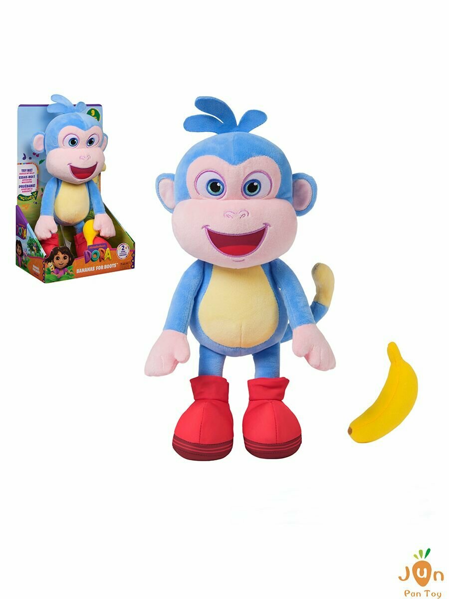 Dora, Bananas For Boots / Детская плюшевые игрушки обезьянка, с бананами, умеющая петь, подойдет в качестве подарка на день рождения