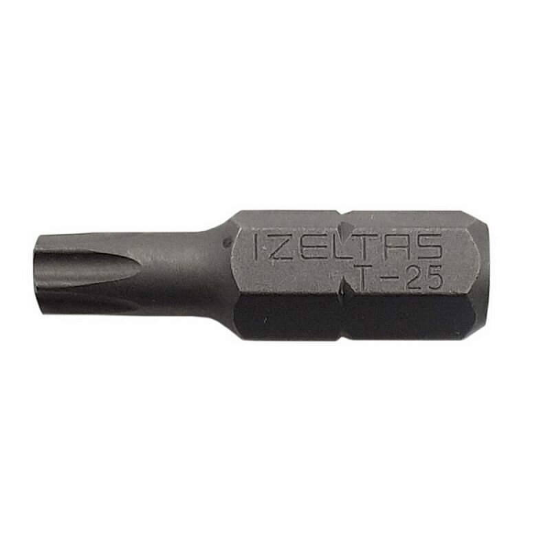 Бита торкс T25 25 мм хвостовик С6,3 мм IZELTAS