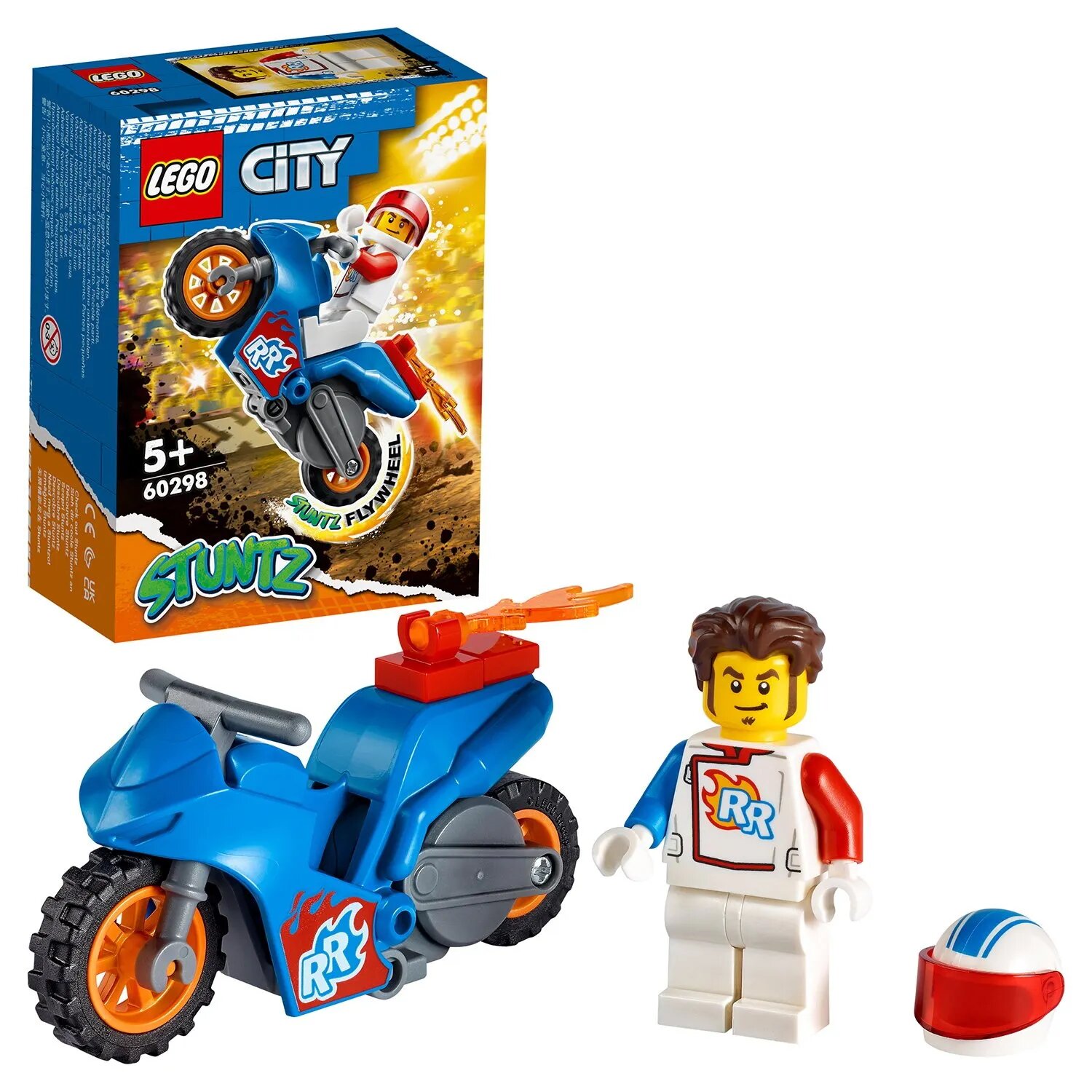 Конструктор LEGO City Stuntz 60298 Реактивный трюковый мотоцикл