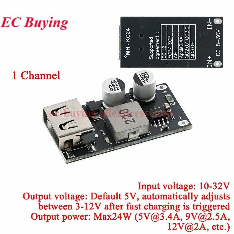 EC Buying DC-DC Преобразователь USB QC3.0 1 Channel