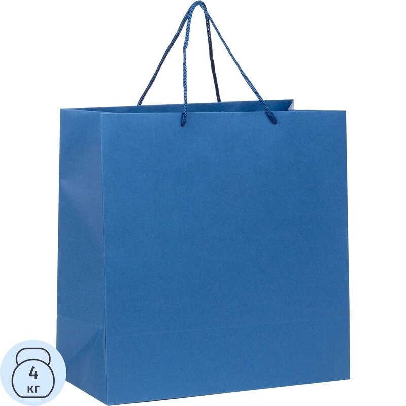 Пакет подарочный Porta, большой, синий,35x35x16см, картон,13223.44
