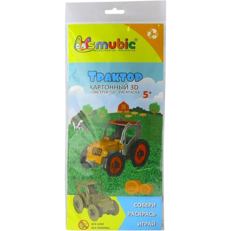 Конструктор-раскраска Ферма Трактор,30-702