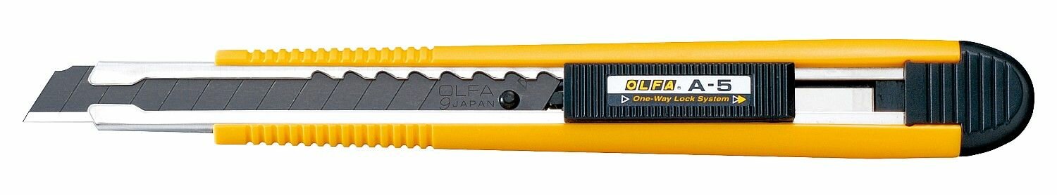 Нож OLFA Autolock, 9 мм, безопасный, острый лезвие OL-A-5