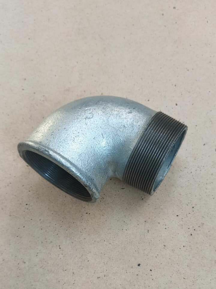 Уголок оцинкованный чугунный Вр-Нр 3" Ду80 ЕЕ (d вн:88,9мм, d нар:105мм)