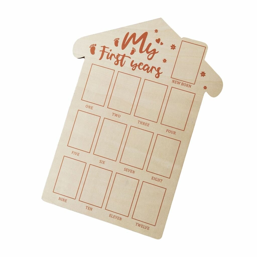 Детская фоторамка на месяц в стиле Хаус