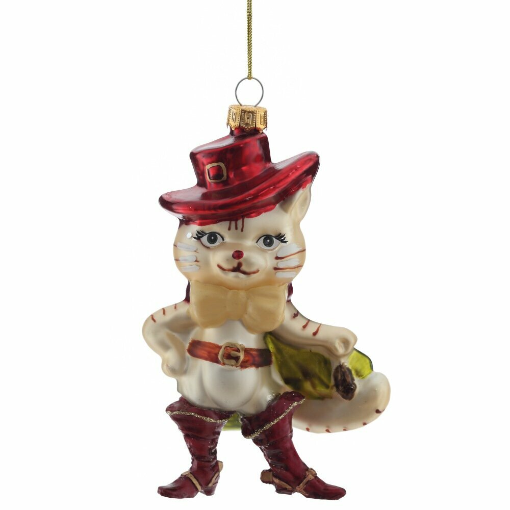 Украшение новогоднее "Кот в сапогах", L9 W5 H15 см