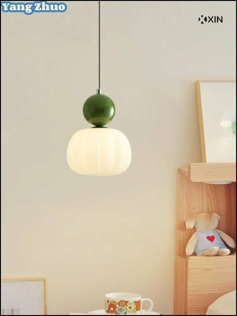 Люстра "Yang Zhuo", кованое железо, акрил, теплый свет, G23, 1 лампочка