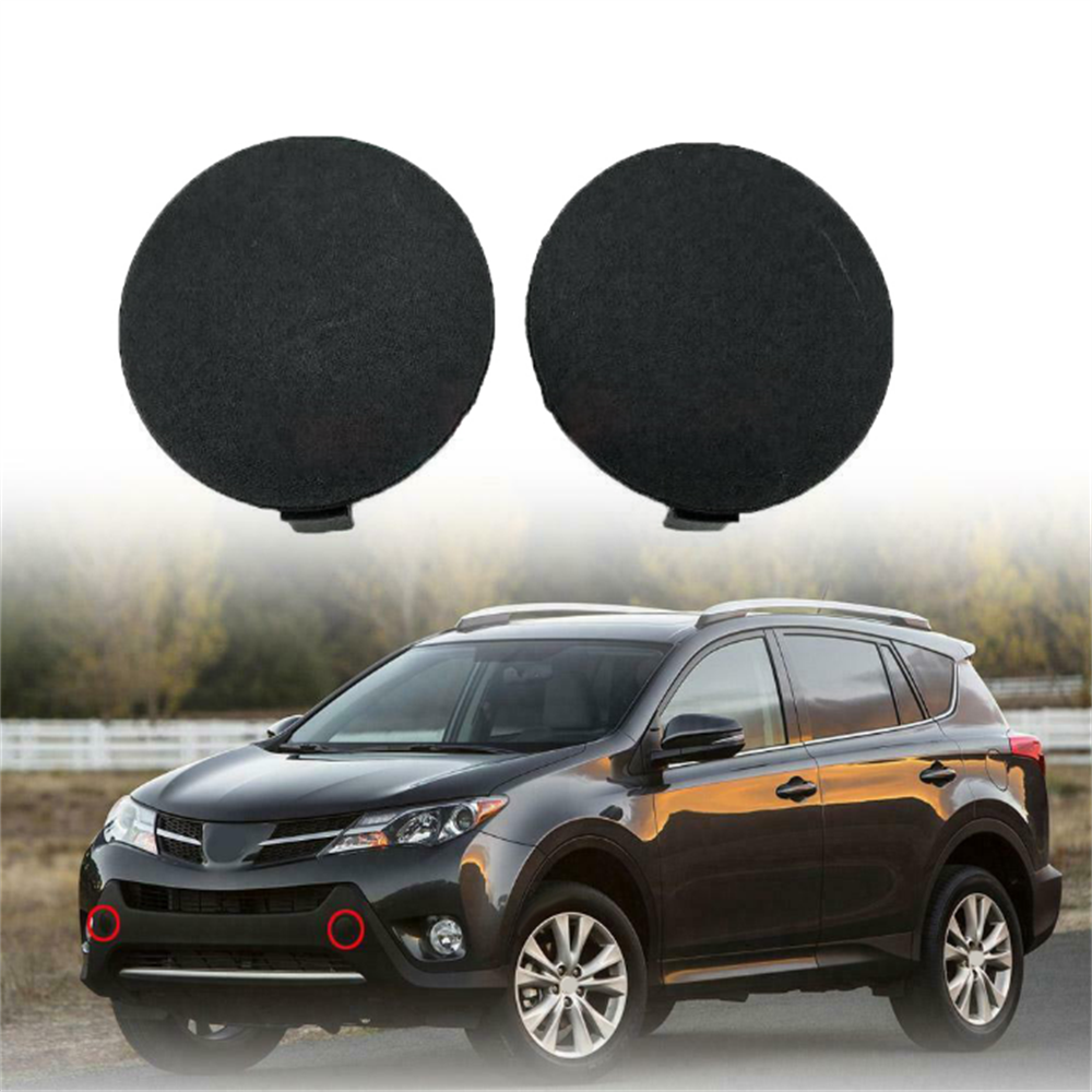 1 Пара Чехлов для Буксировочного Крюка Переднего Бампера Toyota RAV4 2013-2015 53285-0R060