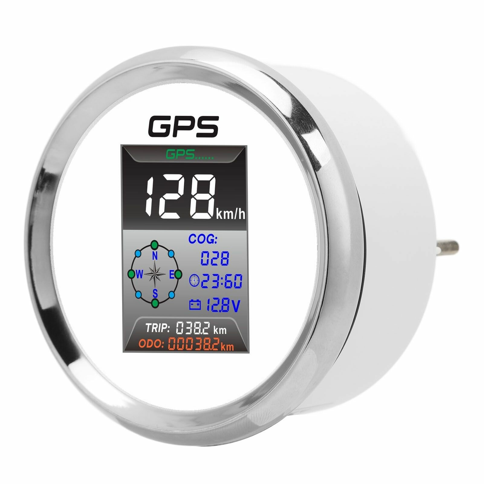 85-мм цифровой GPS спидометр с LED подсветкой и антифогом, водонепроницаемость IP67, подходит для лодок, яхт и мотоциклов