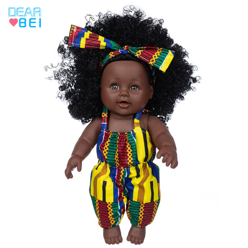Кукла-перерожденец Q12-040C, 12 дюймов, африканская, черная, виниловая, 30см