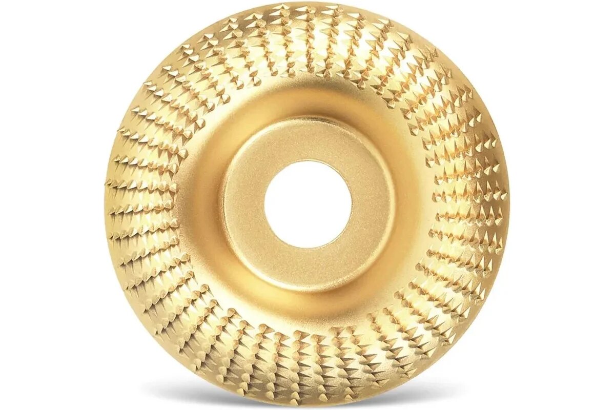 Vitatools Диск обдирочный/рашпильный по дереву, для дерева обработки,124мм, золотистый disk-obdirochnyy-124mm-gold