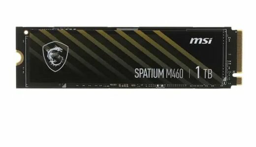 1000 ГБ SSD M.2 накопитель MSI SPATIUM M460 (S78-440L930-P83) - PCI-E 4.0 x4, чтение - 5000 Мбайт/сек, запись - 4500 Мбайт/сек, 3D NAND, 3 бит TLC, NVM Express