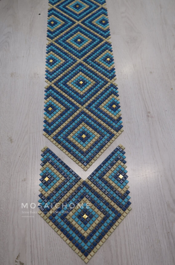 Панно из мозаики "Бордюр" 10.01" для хамама, зоны спа, ванной от бренда Mosaic Home