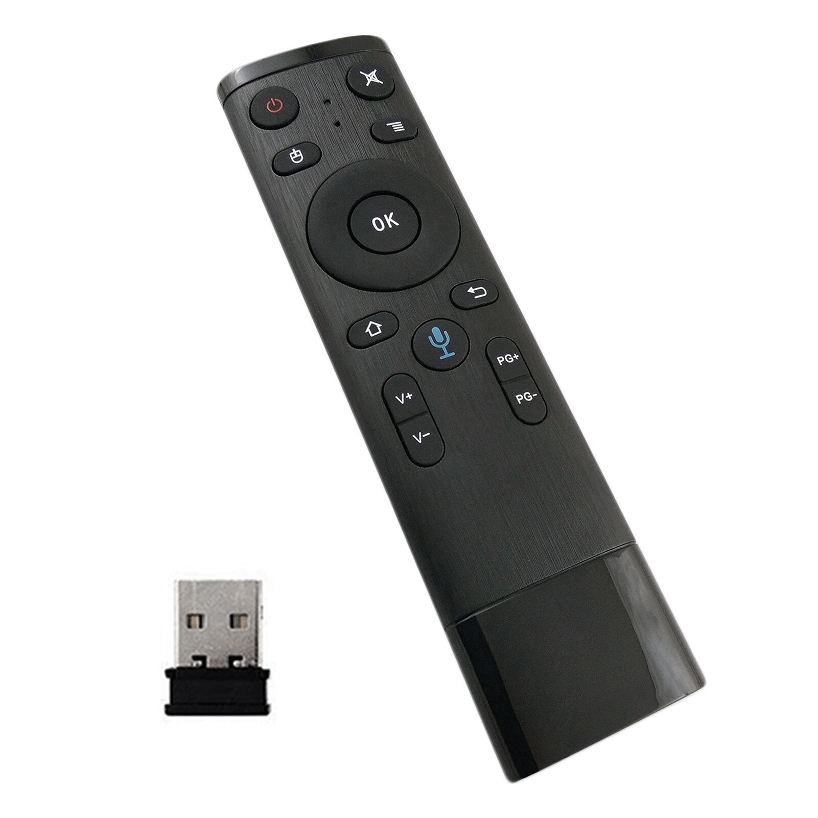 Q5 TV Voice Remote Air Mouse 2.4G Wireless Controller with Axis Gyroscop Sensor for Smart Android Box Laptop Internet