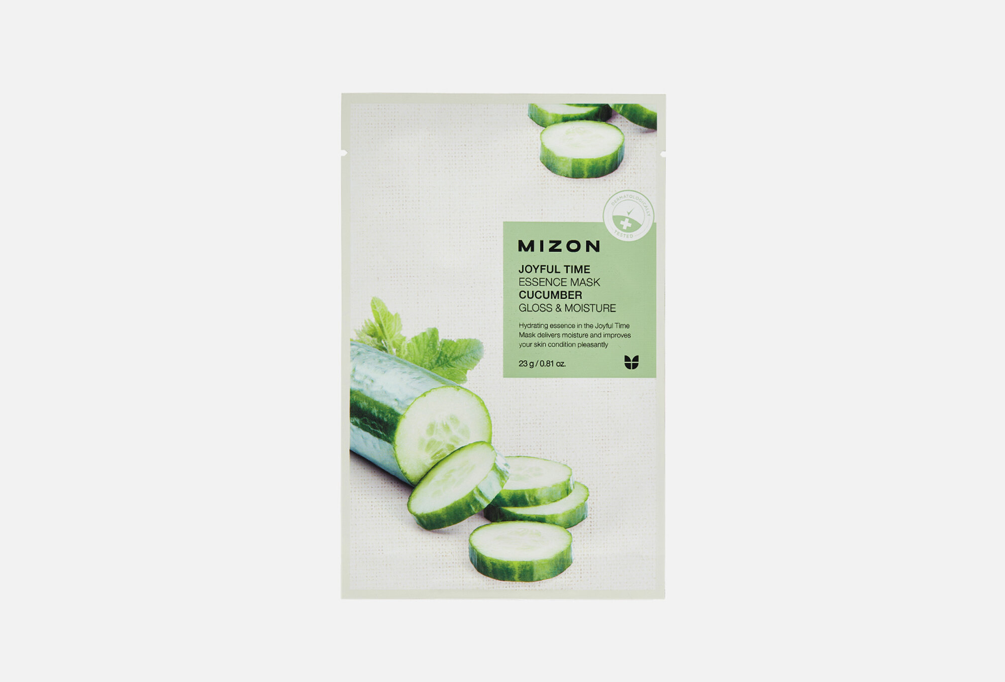 Тканевая маска MIZON Joyful Time Essence Mask Cucumber 23 г
