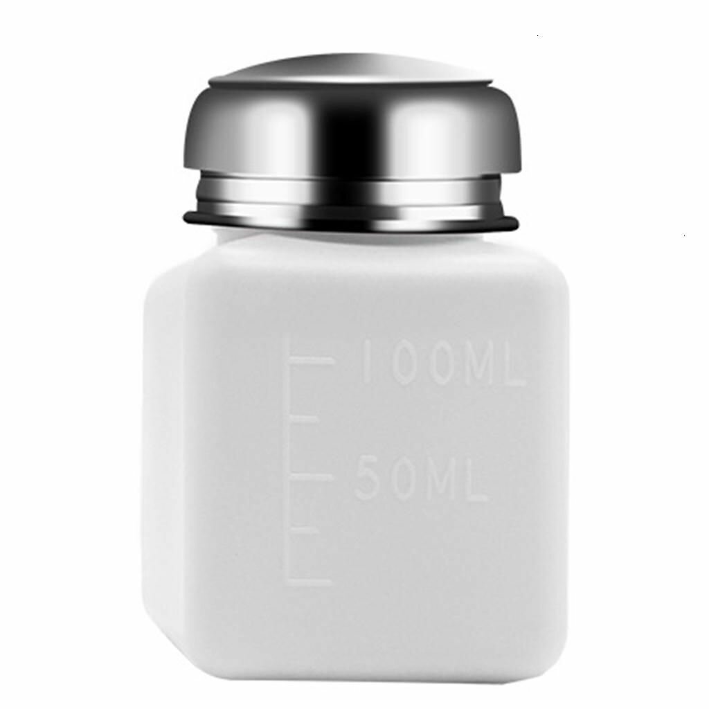 Бутылка для алкоголя нажимного типа-100 мл-белый