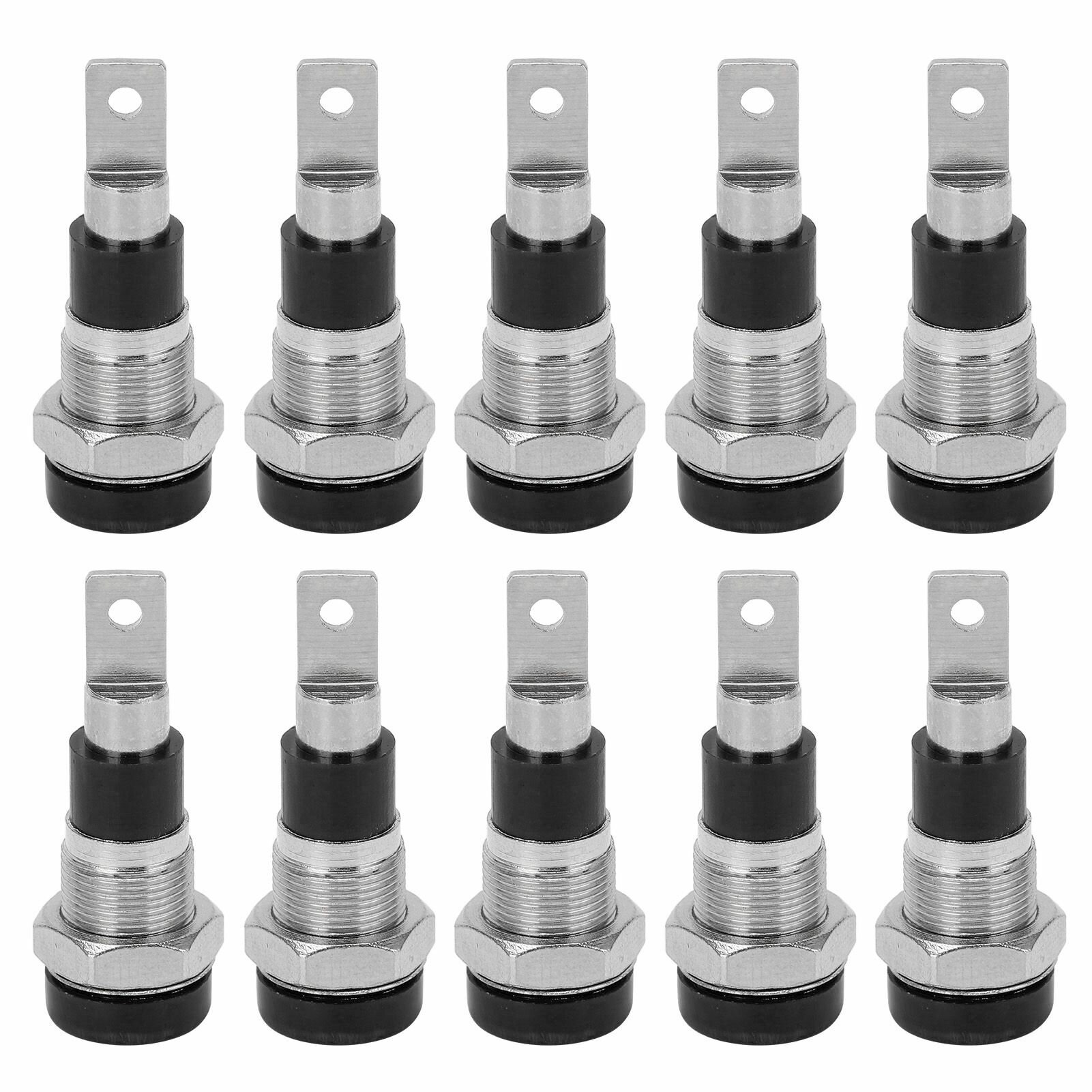 Клеммные колодки с гнездами 4мм, черные, 10 шт.