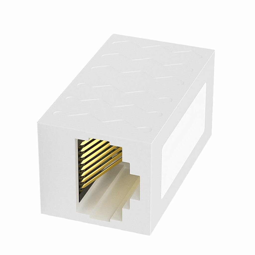 Адаптер питания usb, Стыковой разъем сетевого кабеля через гигабитный удлинитель сетевого адаптера crystal head rj45-белый