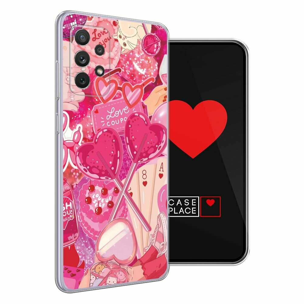 Чехол на Samsung Galaxy A73 / Самсунг Галакси А73 с принтом "Love coupon - 14 февраля" — фото 1
