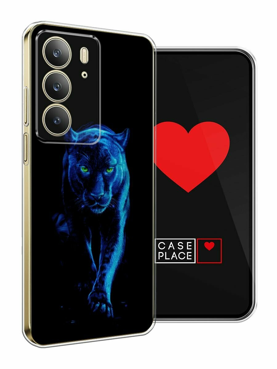 Чехол на Realme C75 4G / Реалми C75 4G с принтом "Пантера в лунном свете" — фото 1