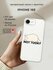 Чехол на Apple iPhone 16e/17e / Айфон 16е/17e с принтом "Cat not today", прозрач...