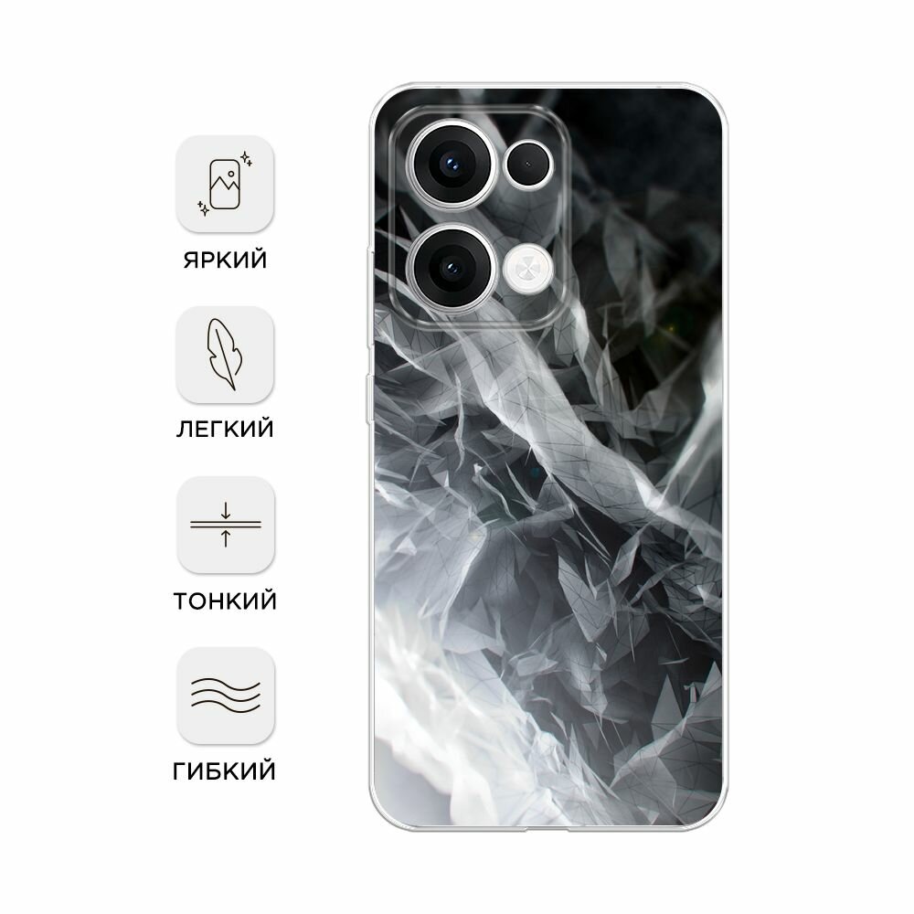 Чехол на Oppo Reno 13 / Оппо Рено 13 с принтом "Абстракция 9" — фото 1