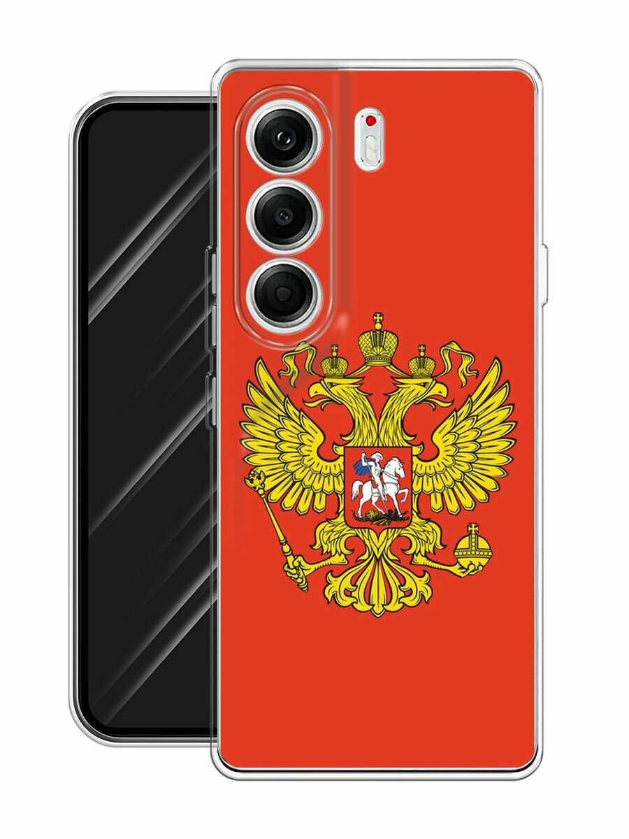Чехол на Tecno Camon 40 Pro / Текно Камон 40 Про с принтом "Герб России полотно" — фото 1
